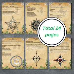Secret Sigil Magic Grimoire Bundle, Sigil Pages, Printable Book of ...