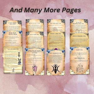 Super Spells Pages, Witchy Grimoire, Spell Book, Printable Witchcraft ...
