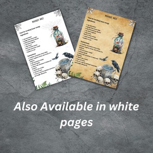 Secret Witch's Brew Recipe Grimoire Pages, Wicca Pritnable, Magic Tea ...