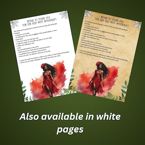 Oya Altar, Grimoire Pages, Printable Book of Shadows, Oya Orisha ...
