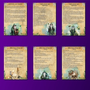 Secret Druidism Grimoire Pages, Printable Wiccan Book of Shadows ...