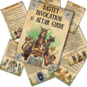 Secret Bastet Altar, Prayer, Invocation, Grimoire Pages, Egyptian ...
