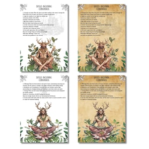 Secret Cernunnos Altar Guide, Grimoire Pages, Cernunnos Prayers, Invocation, Rituals, Witchcraft ...