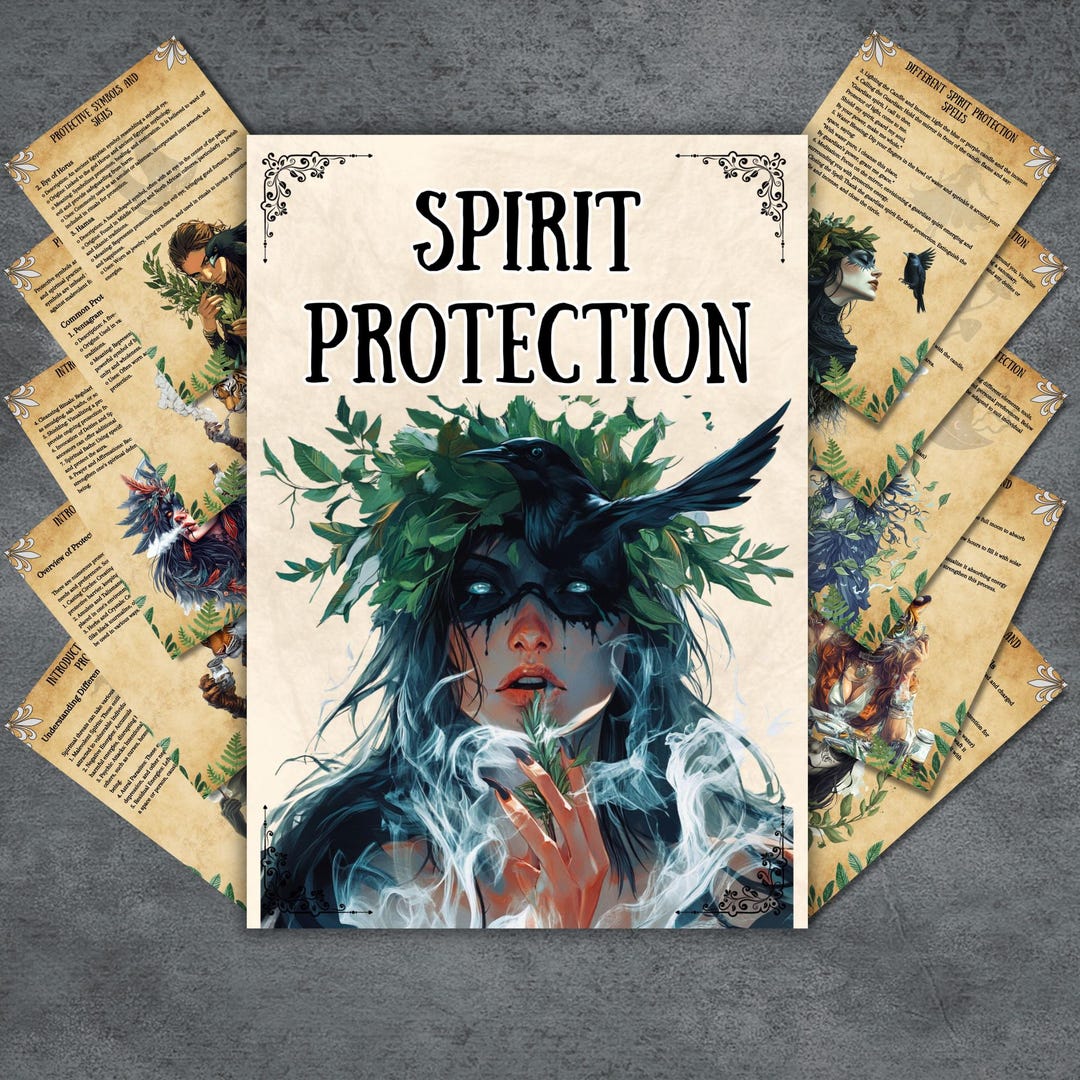 Spirits Protection Grimoire Pages, Wicca, Book of Shadows, Witchcraft ...
