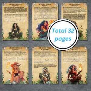 Elemental Rituals Bundle, Grimoire, Book of Shadows Pages, Ritual Guide ...