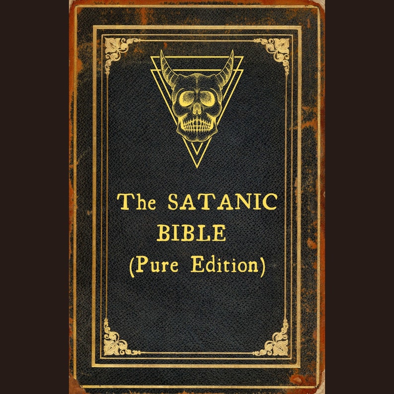 The Satanic Bible Witchraft Book Antique Witch Book Pagan - Etsy