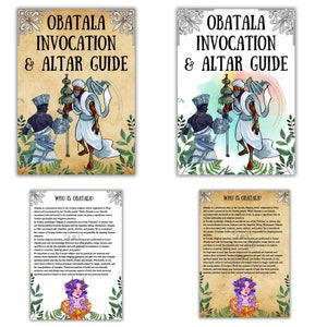 Obatala Altar Guide, Prayer, Invocation, Grimoire Pages, Book of ...