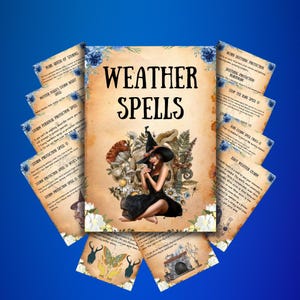 Weather SPELLS Book, Witchcraft Book of Shadows, Printable Wicca Spells ...