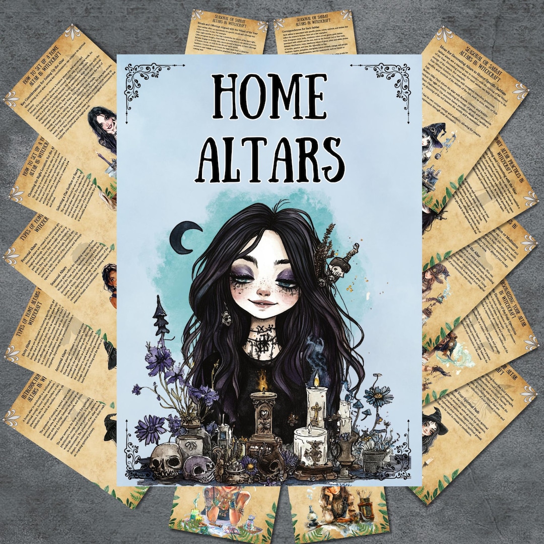 Home Altars Grimoire Pages, Altar Setup, Book of Shadows, Witch Altars ...