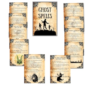 Ghost Spells Bundle, Witchcraft Spellbook, Occult Book of Spells, Baby ...