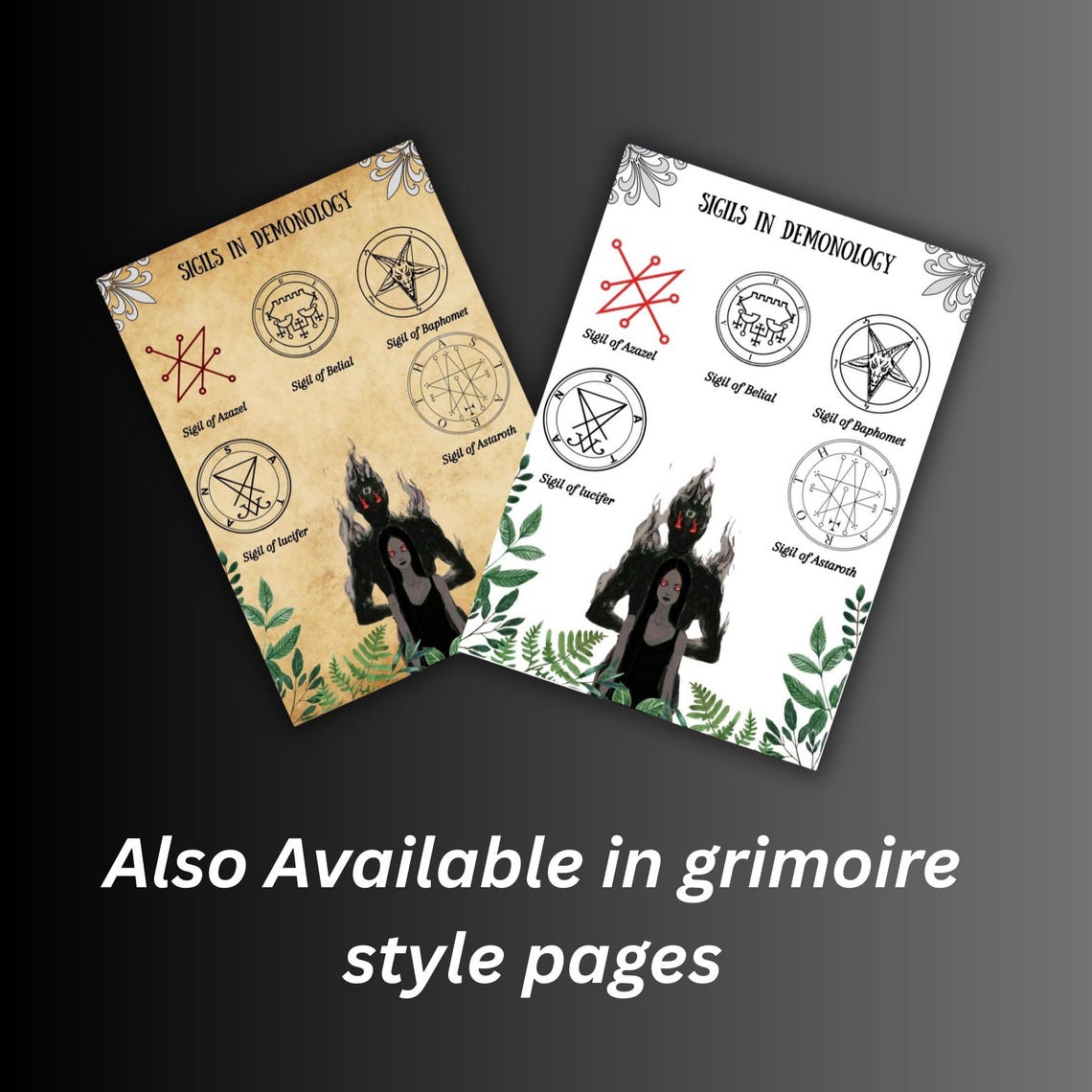 Demons Altar Guide, Invocation, Grimoire Pages, Demon Printable Book of ...