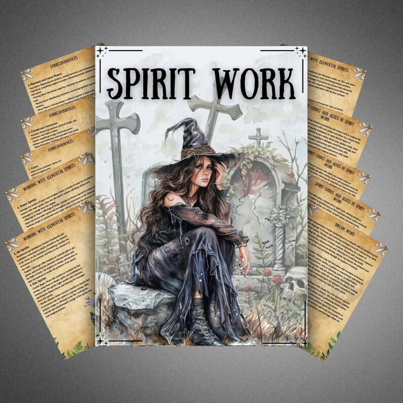Spirit Work Grimoire Pages: Wicca Book of Shadows (digital Download) - Etsy
