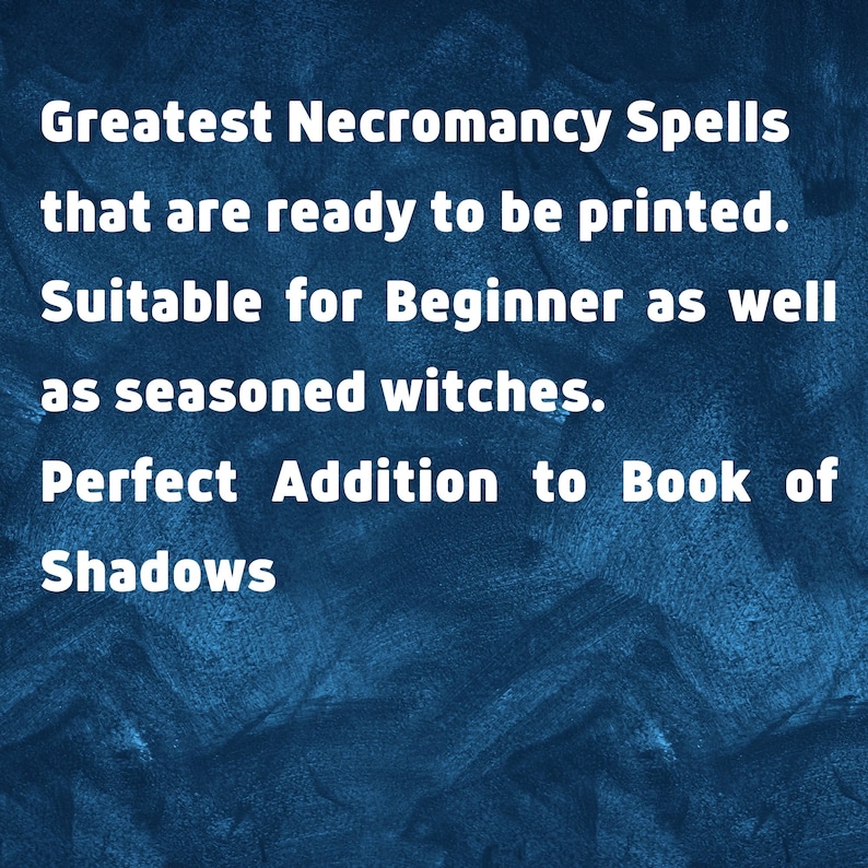 Best Necromancy Spells Bundle Witch Pages Witchcraft Books - Etsy