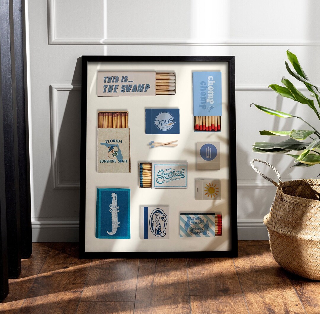 Custom College Wall Prints Trendy Matchbox Wall Print Custom Wall Decor ...