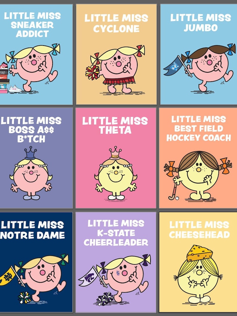 Custom Little Miss Wall Prints College Trendy Wall Print - Etsy
