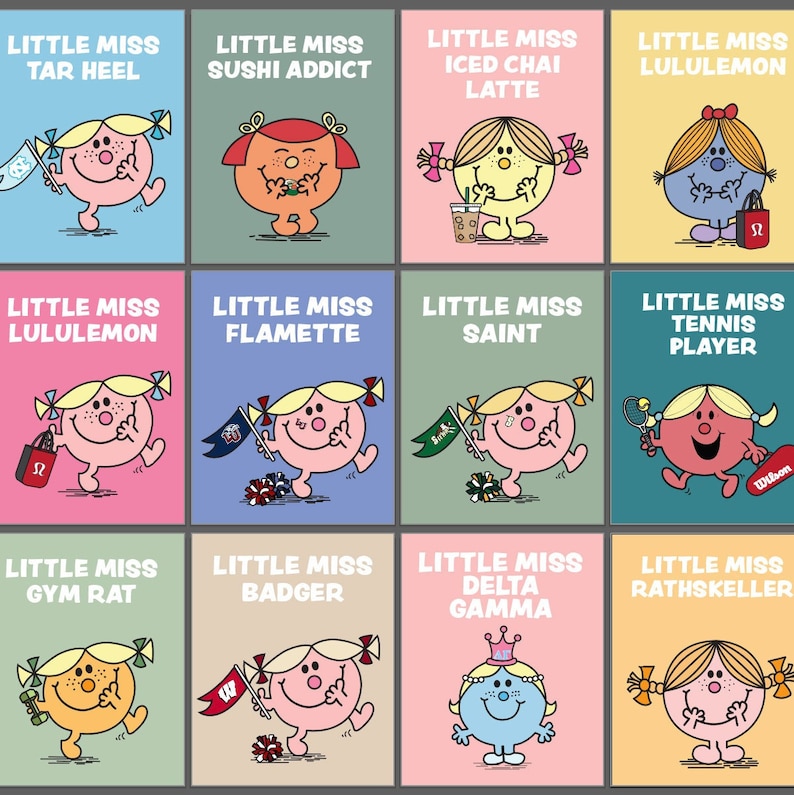 Custom Little Miss Wall Prints College Trendy Wall Print - Etsy