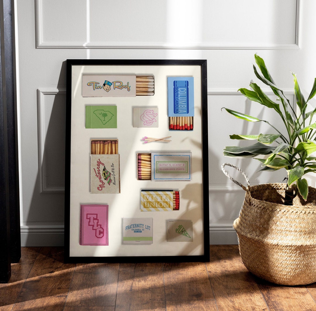 Custom College Wall Prints | Trendy Matchbox Wall Print | Custom Wall ...