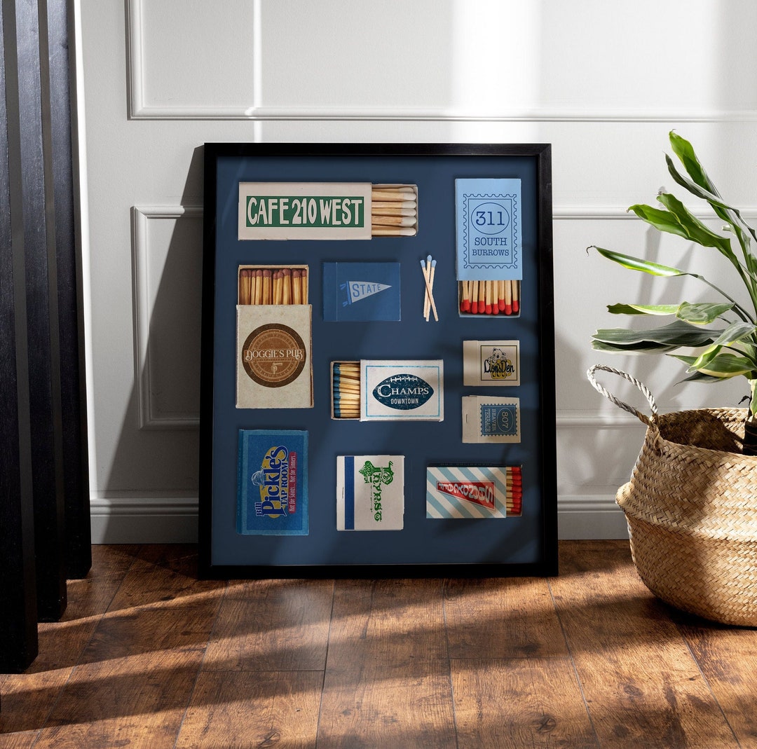 Custom College Wall Prints | Trendy Matchbox Wall Print | Custom Wall ...