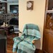 Handmade Spring Afghan, Chenille Green Blanket (66x68) - Etsy