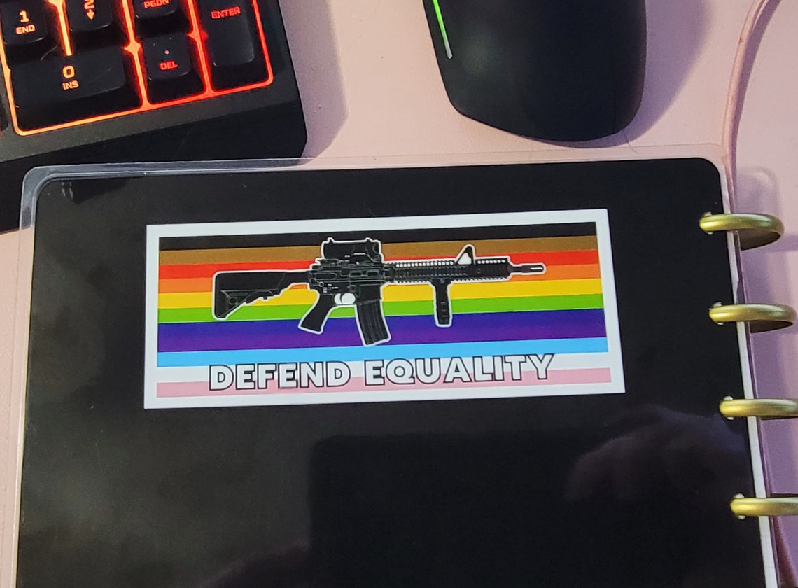 Defend Equality Blm/trans/lgbtq Flag Car Decal | Etsy