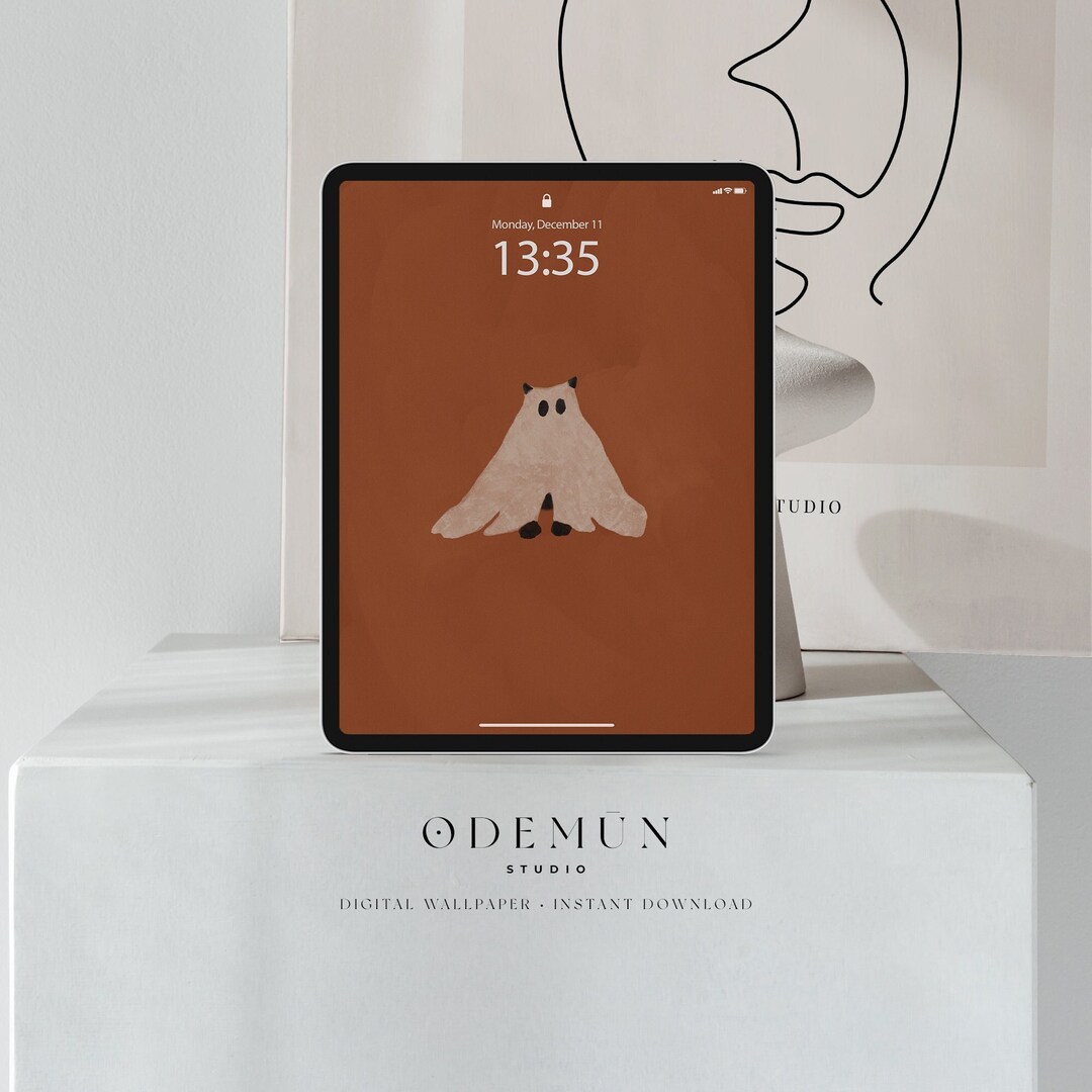 Halloween Wallpaper for iPad and Tablet, Autumn Background, Scary Ghost ...