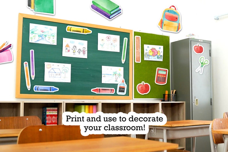 School Watercolor Clipart, Back to School Clipart, Teacher Clipart ...