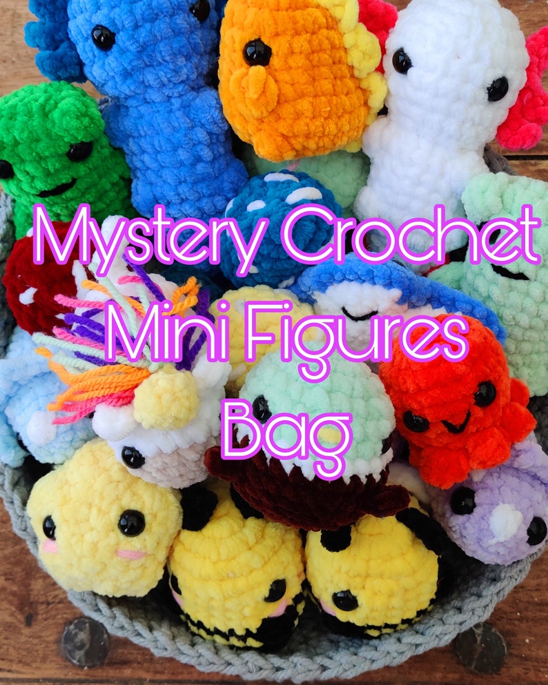 Mystery Crochet Amigurumi Mini Figures Surprise Bag/box Kawaii Plushies ...