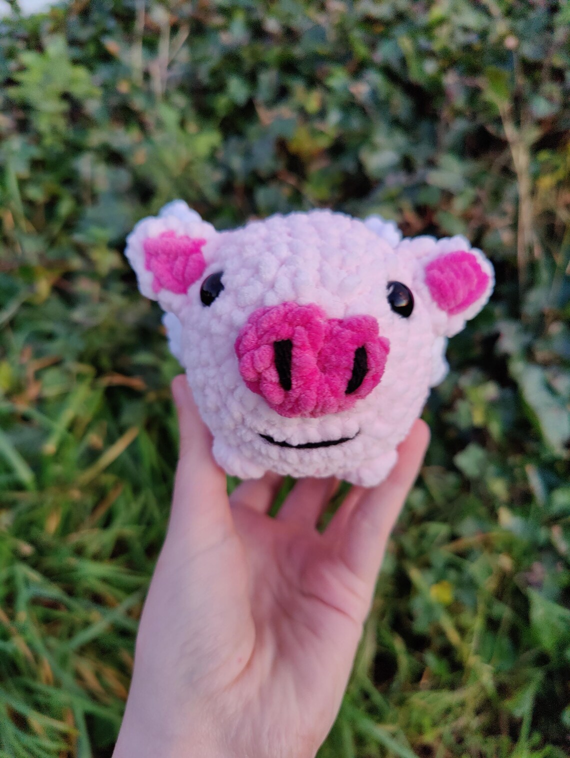 Crochet Flying Pig Soft Light Pink Plush Shelf Sitter Teddy - Etsy