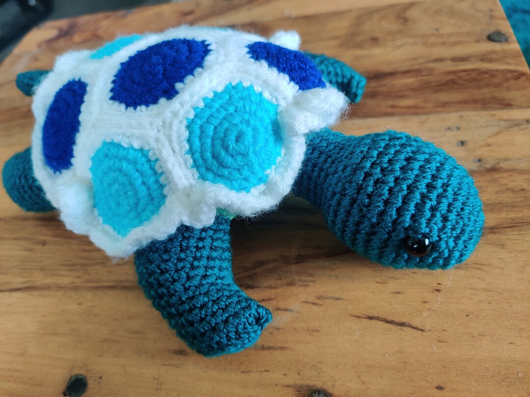 Crochet Plush Hexagon Turtle/tortoise Teddy Decoration Quirky Colourful ...