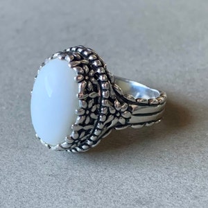 Carolyn Pollack/relios White Coral & Sterling Silver Flower Oval ...