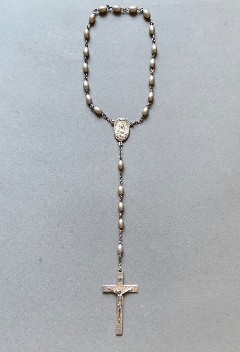 INRI Modified and Engraved Sterling Silver Rosary - Etsy