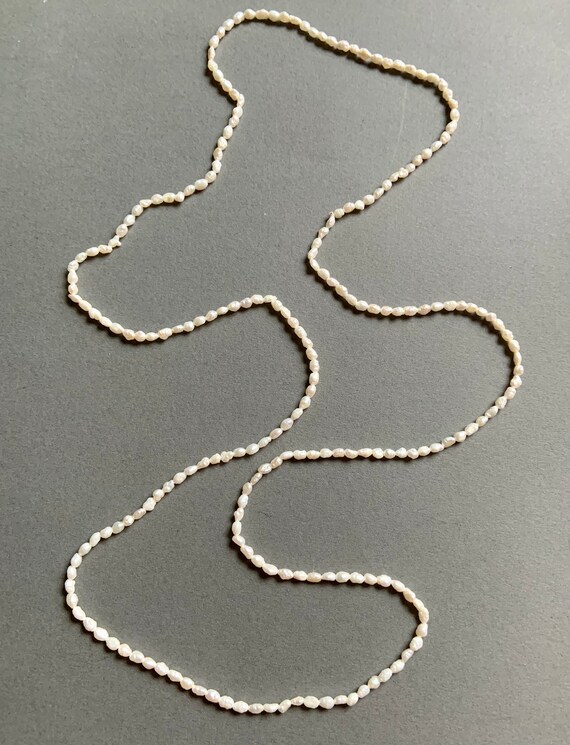 Genuine Seed Pearl Bracelet/ Stacking Necklace - Gem