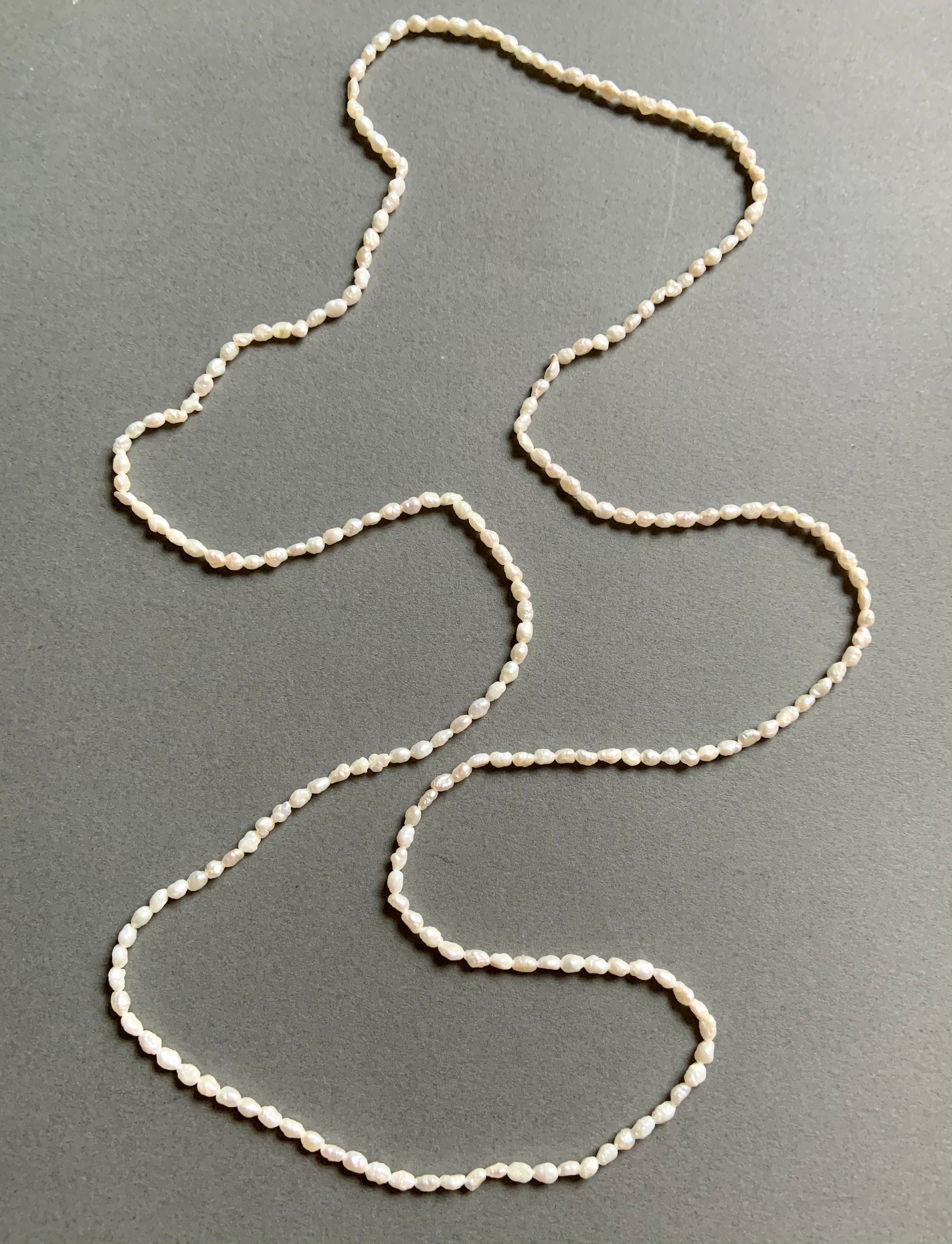 Genuine Seed Pearl Bracelet/ Stacking Necklace - Etsy