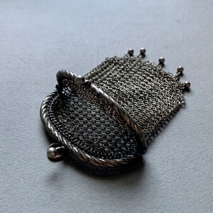 Antique Sterling Silver Chainmail Coin Purse - Etsy