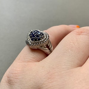Judith Ripka Sapphire Heart Sterling Silver Ring Size 6 - Etsy