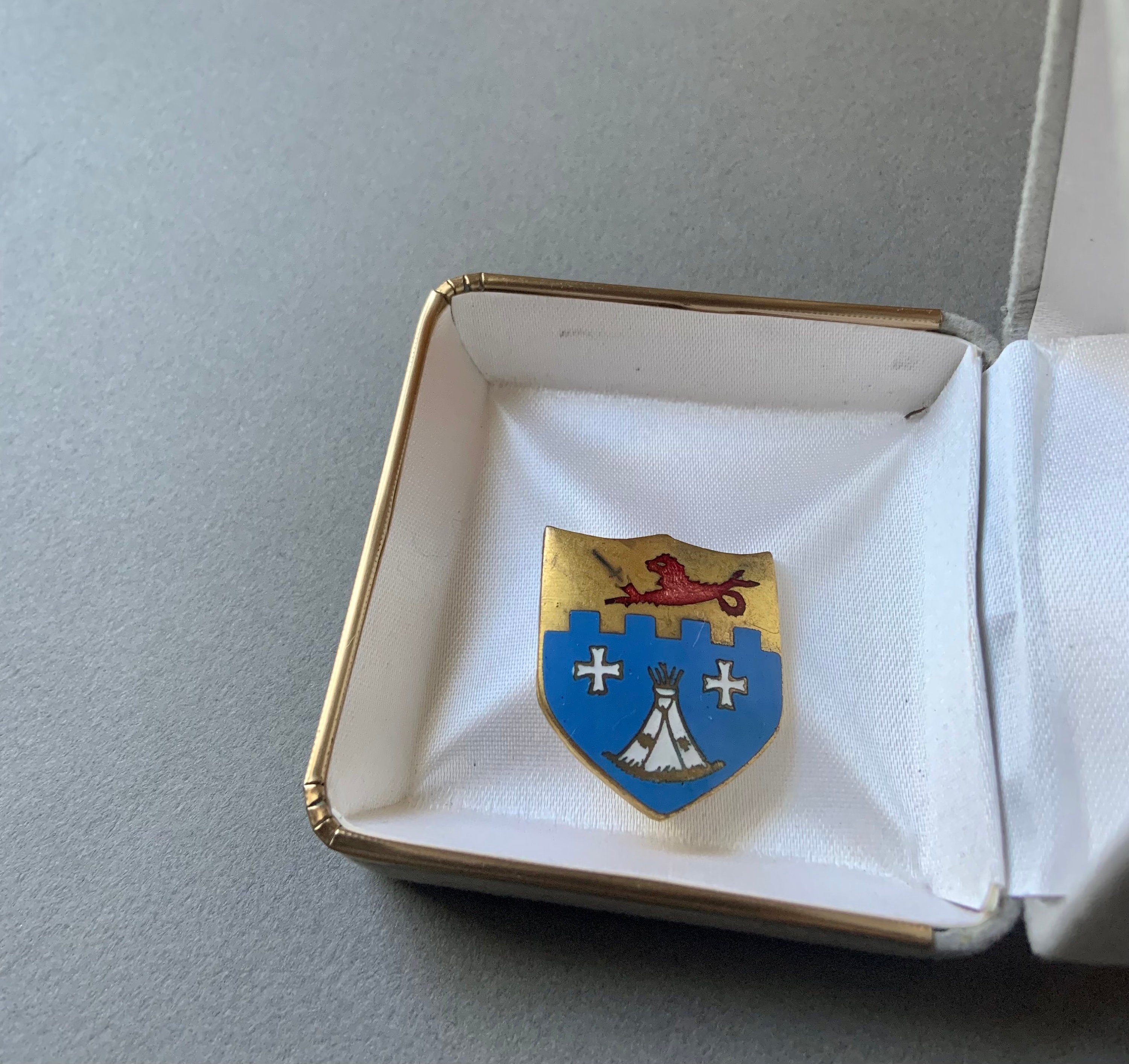 Enamel Coat of Arms/ Family Crest Brooch - Etsy