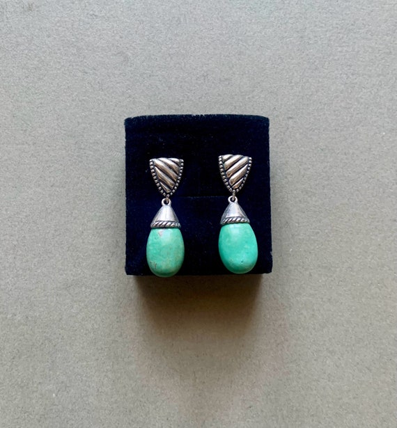 Carolyn Pollack/Relios Verdite & Sterling Silver Drop… - Gem