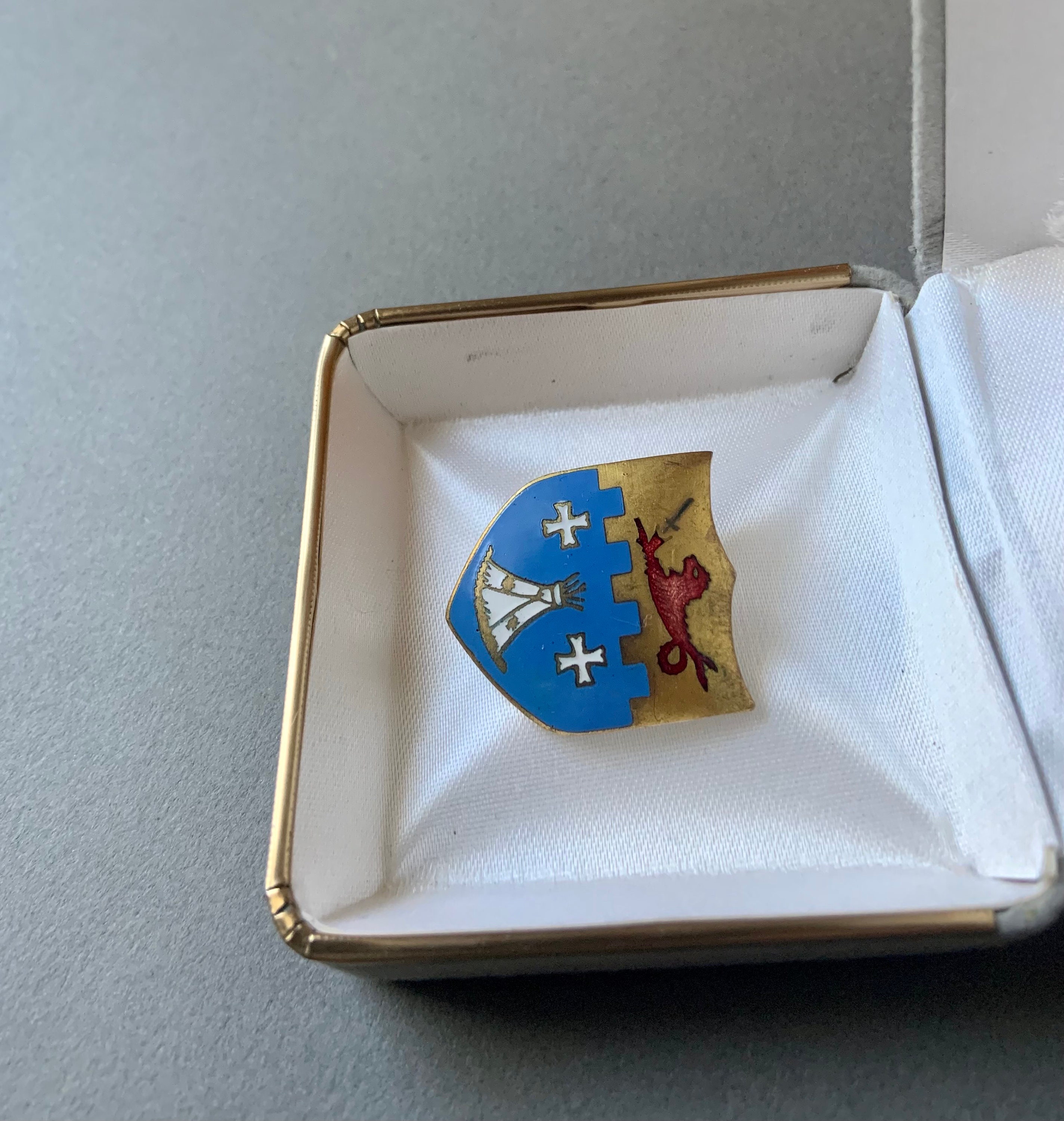 Enamel Coat of Arms/ Family Crest Brooch - Etsy