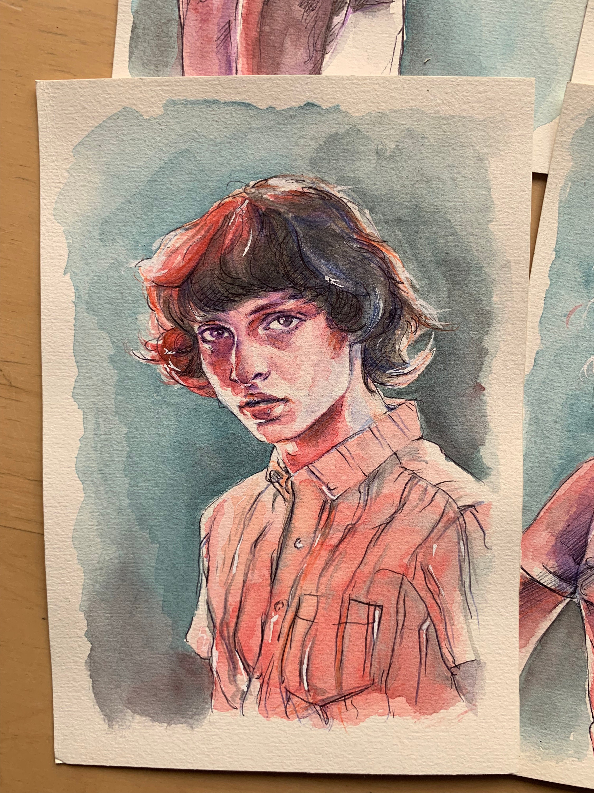 Set of Stranger Things S3 Characters Original Drawings - Etsy Canada