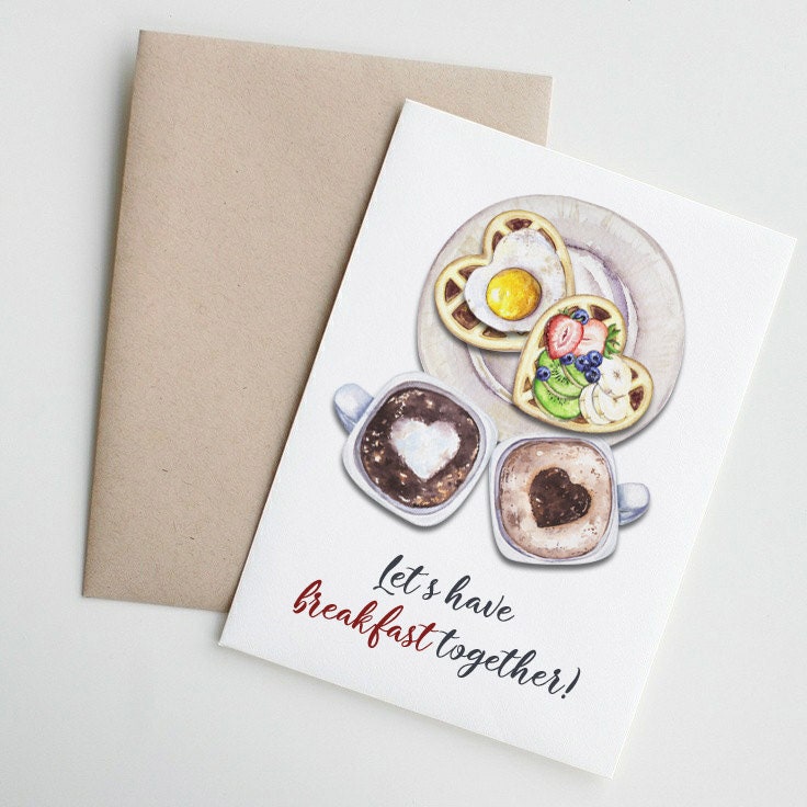 Romantic Breakfast, Valentines Breakfast, Clipart, Valentines Clipart ...