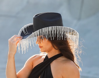 Fringe Cowboy Hat - Etsy