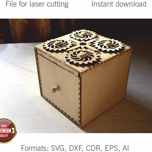 Safe With Combination Lock Laser Cut Files SVG PDF CDR - Etsy