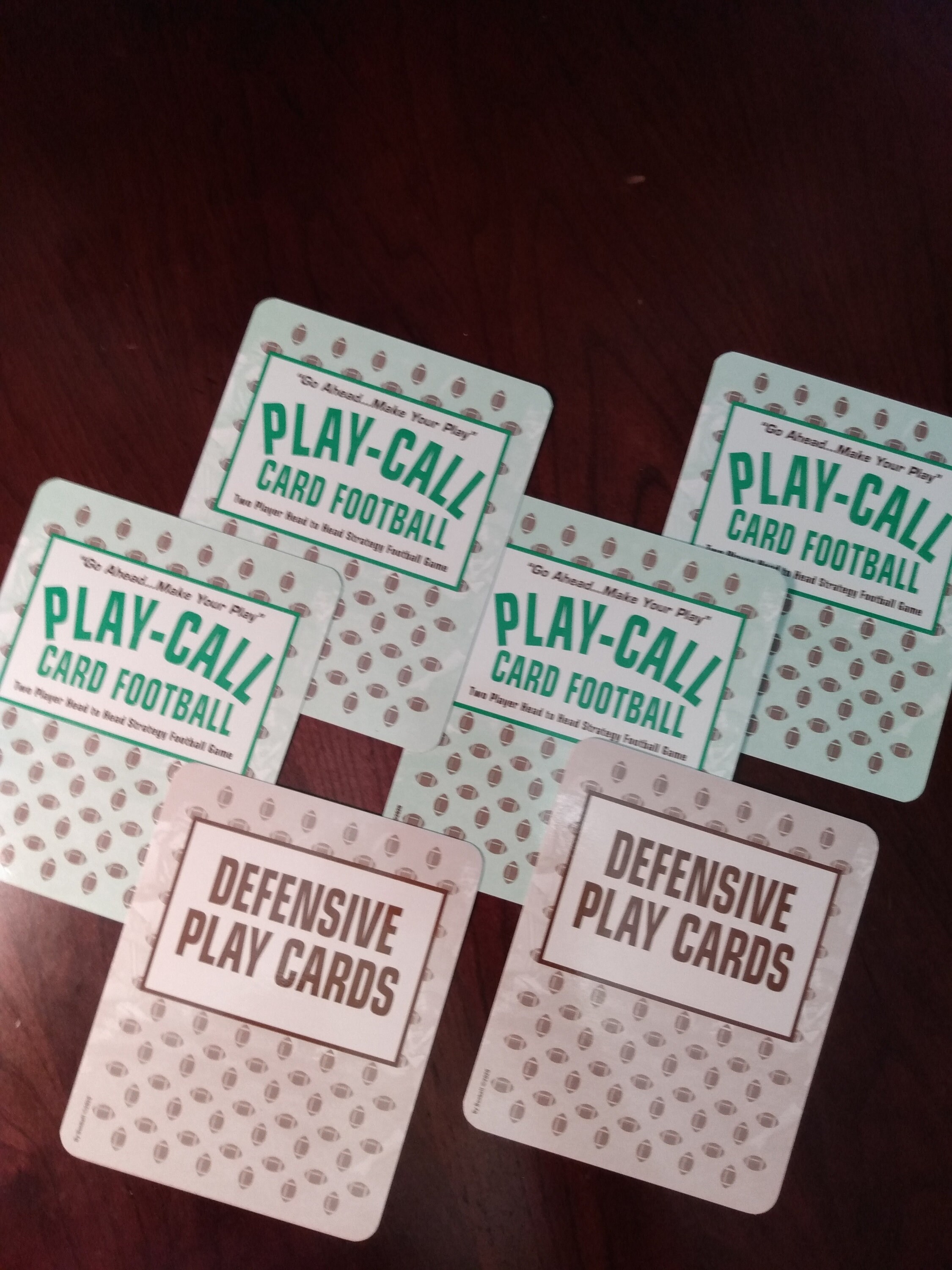PLAY-CALL - Card Football Game Two Player - Head to Head Football "go ...