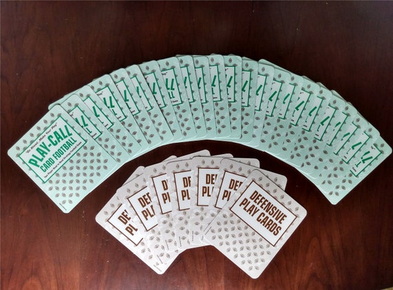 PLAY-CALL Card Football Game Two Player Head to Head - Etsy