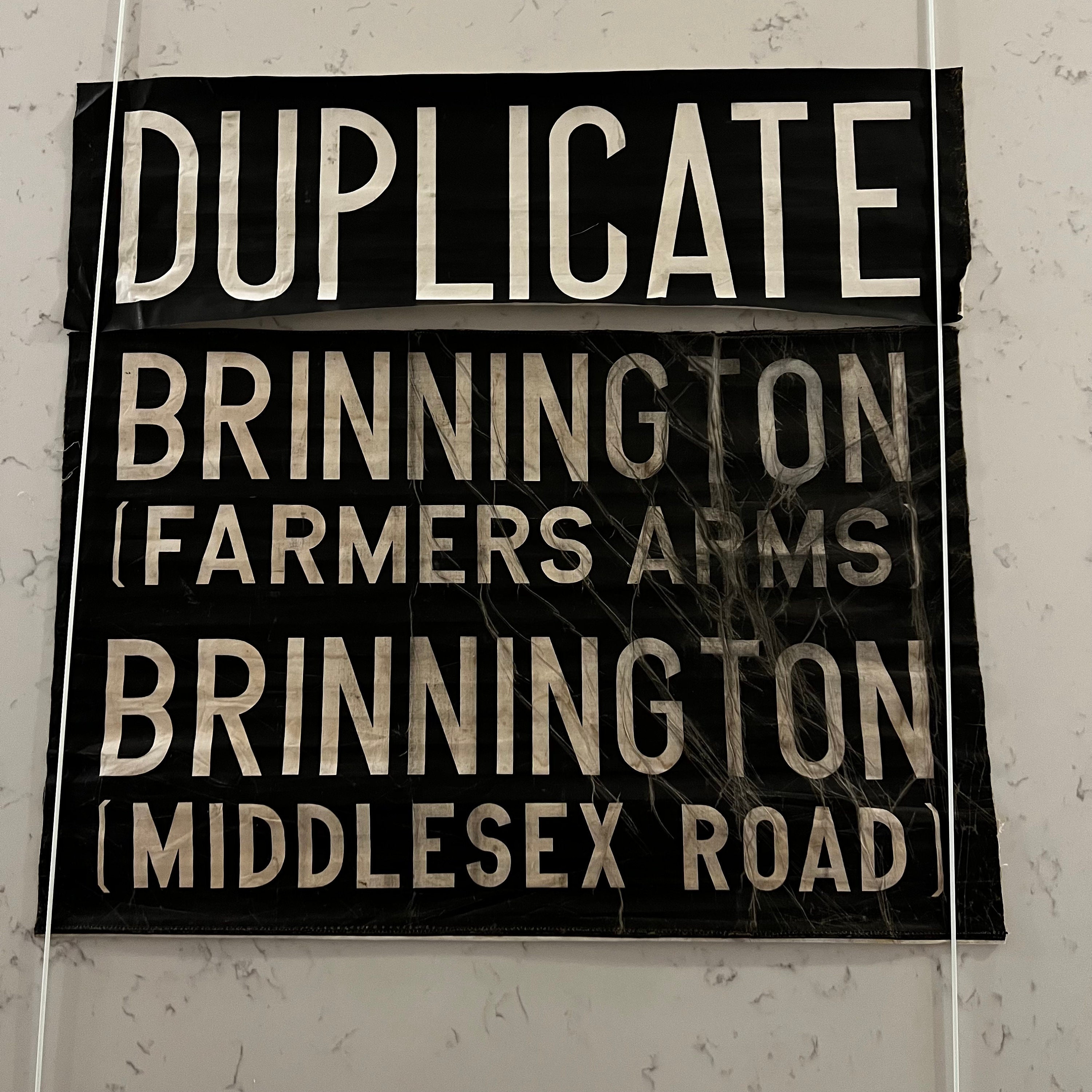 1966 Bus Sign INDIVIDUAL Place-name stockport Duplicate / Brinnington ...