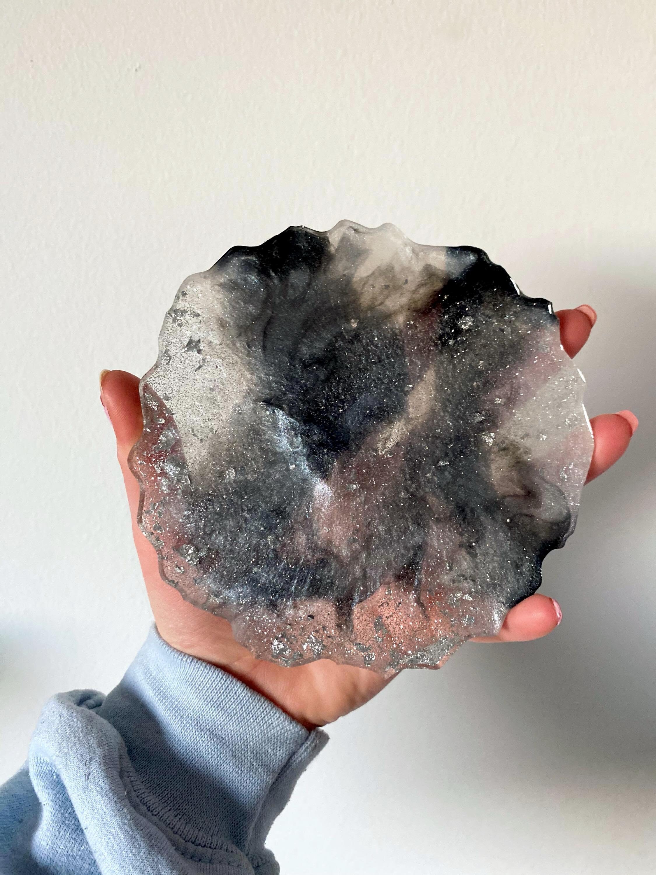 Marble Effect Resin Coaster - Etsy UK