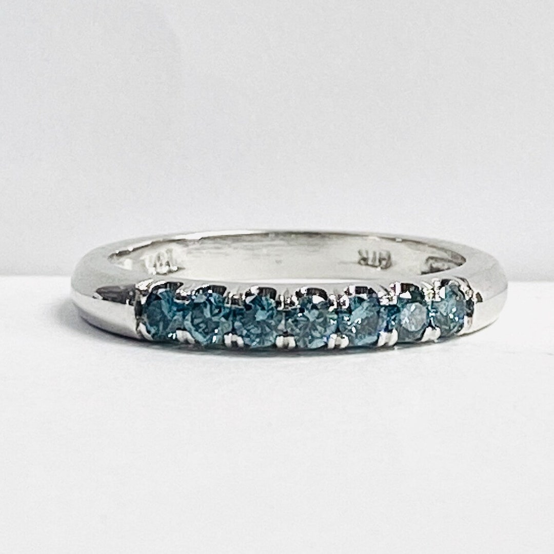 2.50 Ct Blue Diamond Band Great Shine & Luster VVS1 Certified ...