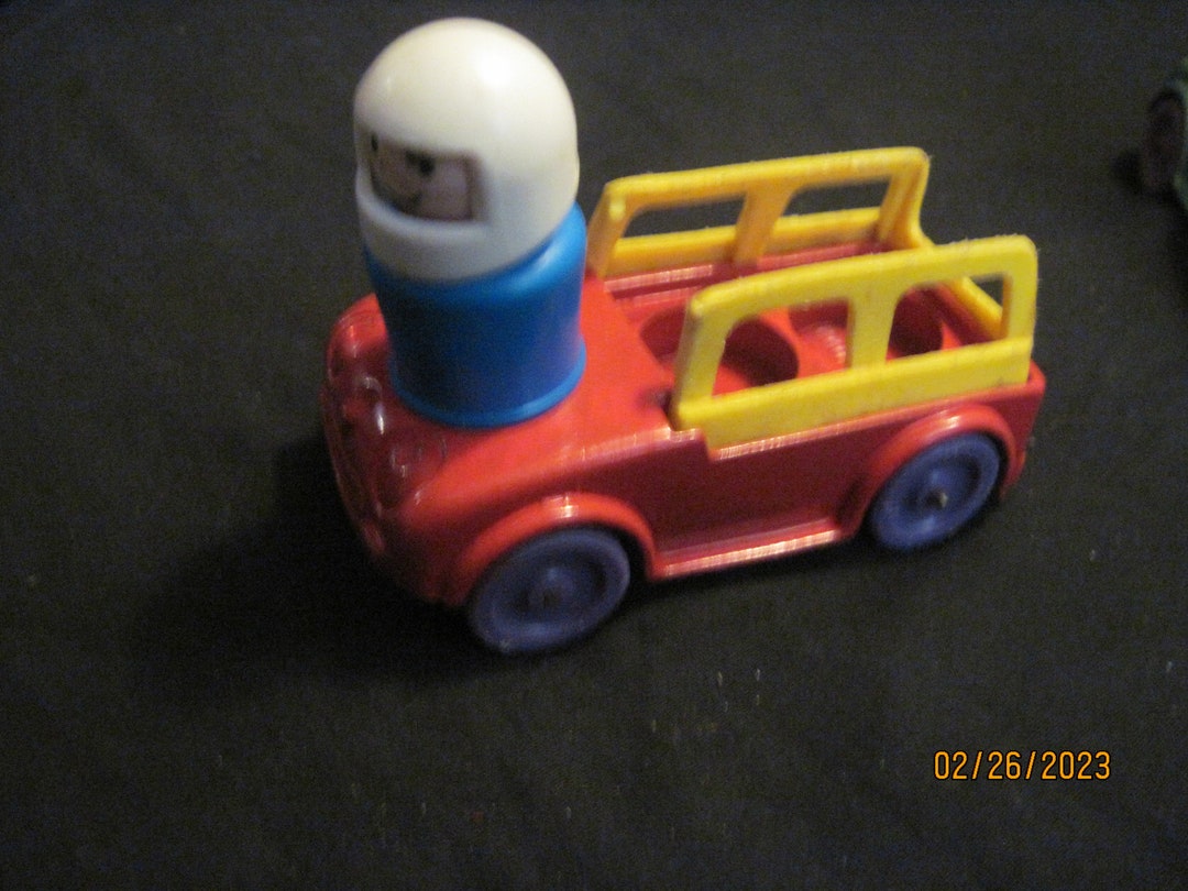 Fisher Price Little People Vehicle Tootsietoy Metal Car With One People ...