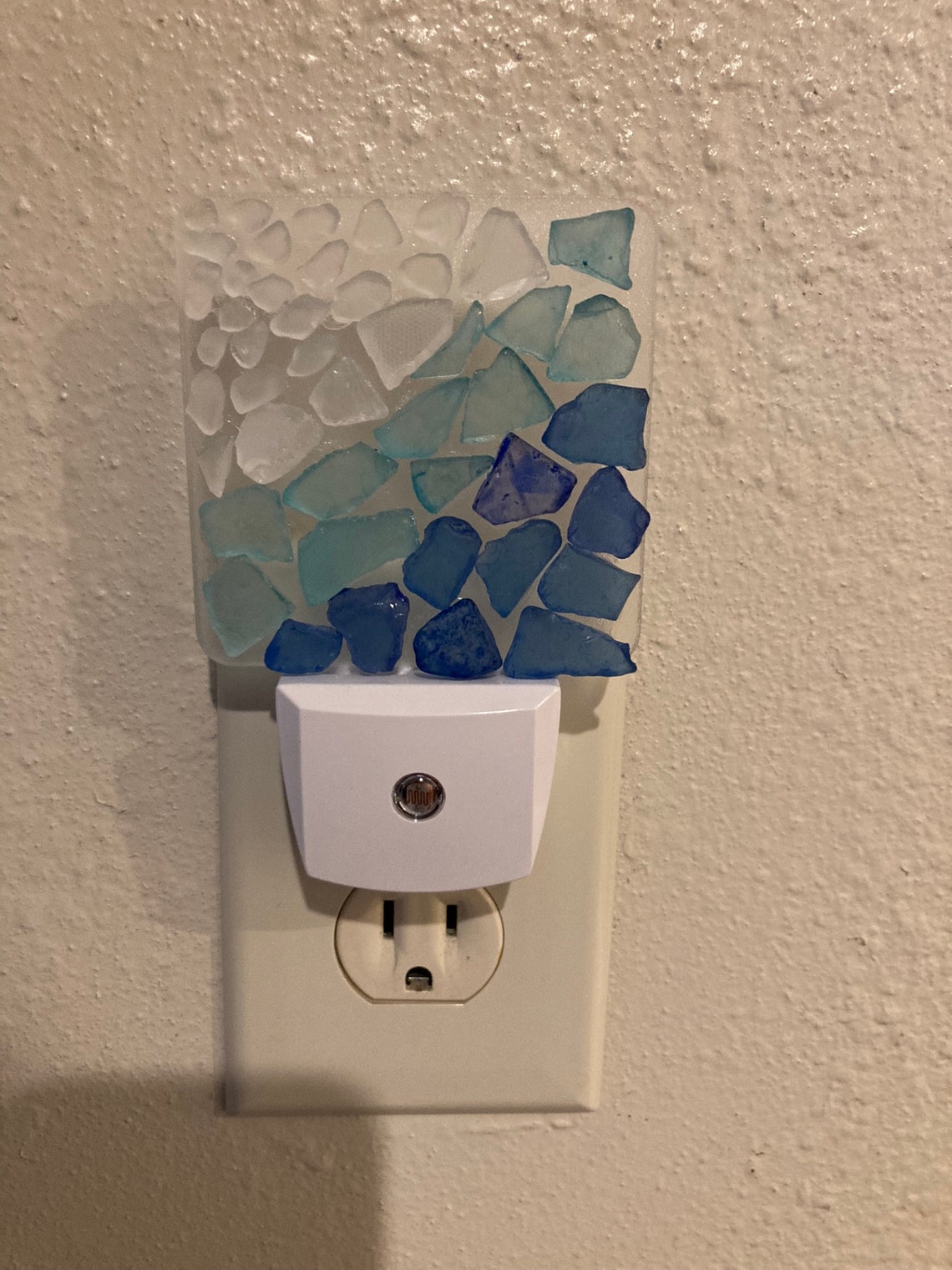 Sea Glass LED Night Light, Coastal Decor - Etsy