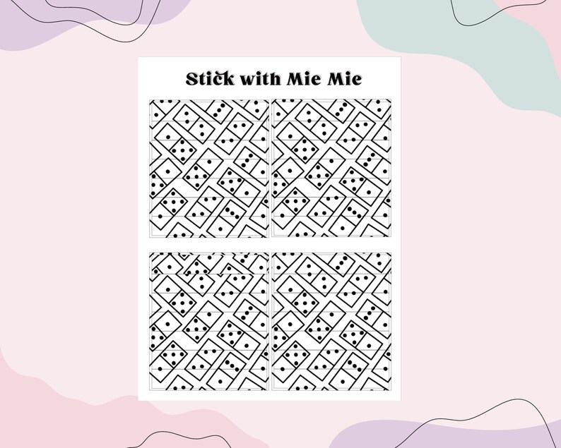 Domino ,game, Header Overlays, Planner Stickers, Foil, Standard ...